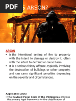 FIRE INVESTIGATION - THE LAW ON ARSON IN THE PHILIPPINES, THE PROCEDURE AND TECHNIQUES IN ...