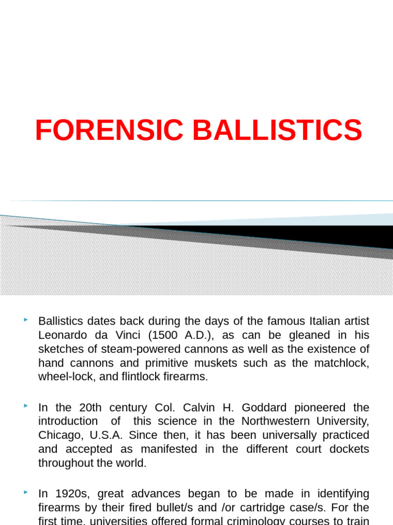 NewForensic Ballistics | PDF | Gun Barrel | Cartridge (Firearms)