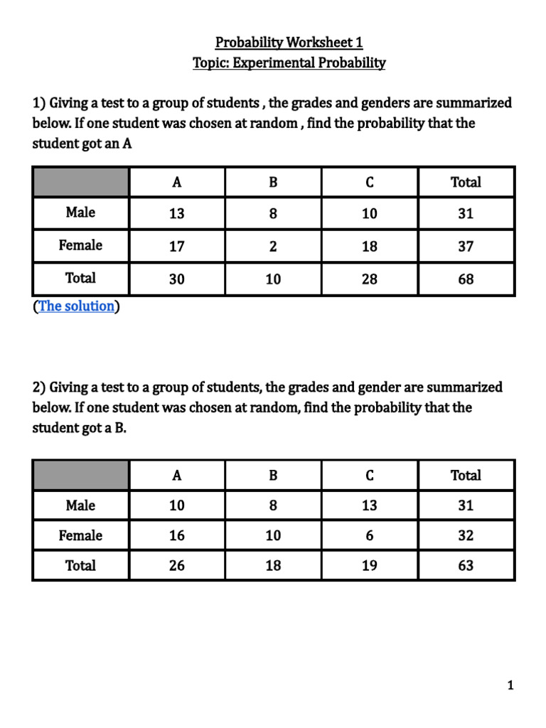 2 - Experimental Probability | PDF
