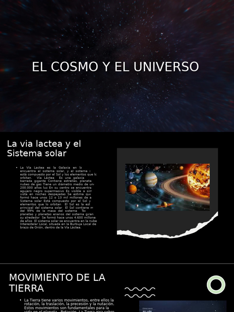 El Cosmo y El Universo | PDF | Tierra | Sistema solar