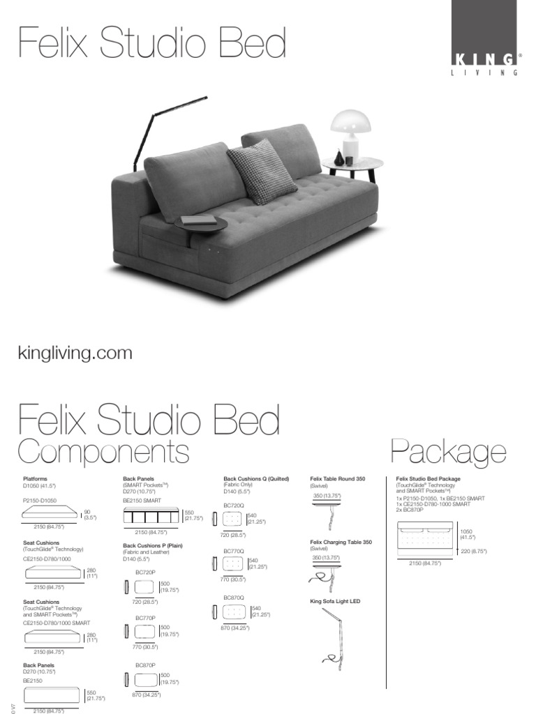 Felix Studio Bed Overview | PDF | Bed | Furniture