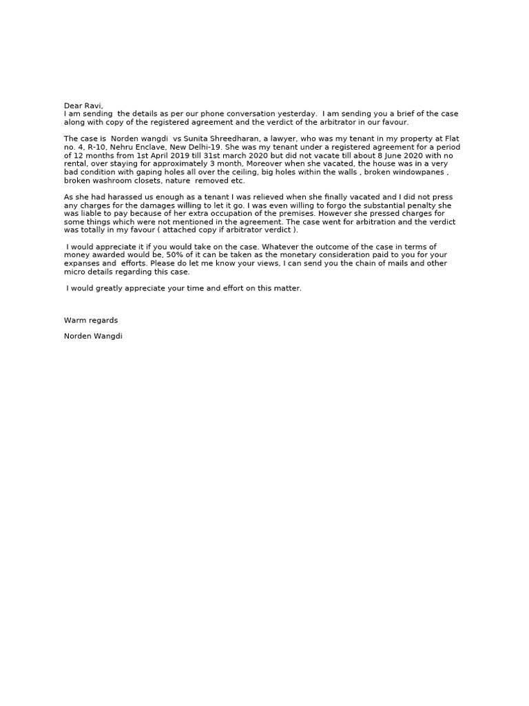 Document Cover Letter Ravi | PDF