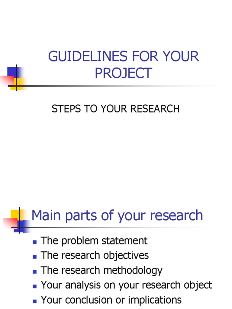 Guidelines For Your Project | PDF | Questionnaire | Question