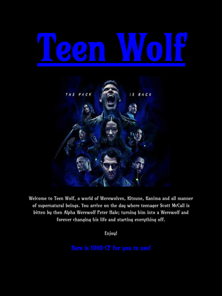 Teen Wolf V2 Blue Text Version | PDF | Werewolves
