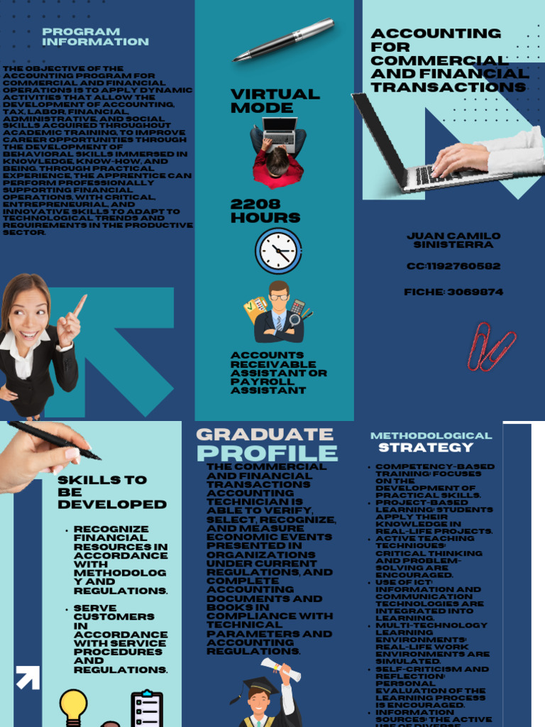 Folleto Tríptico Gestoría para Autónomos y Pymes Moderno Profesional Azul | PDF | Accounting ...