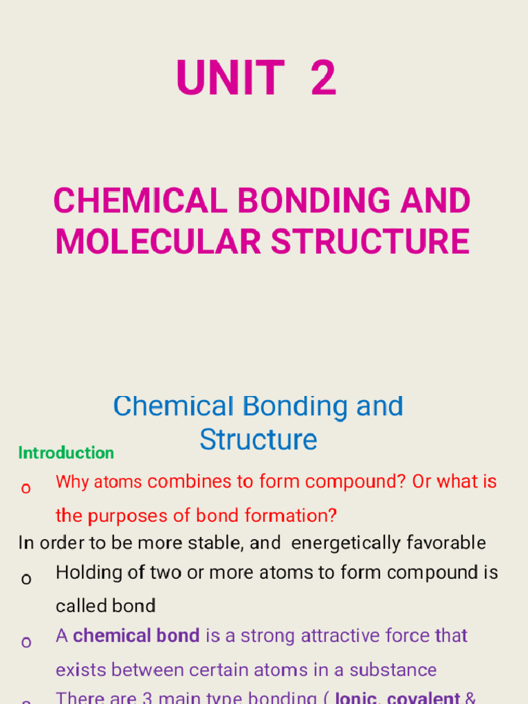 Chemical Bonding and Structure - Phoenix | PDF
