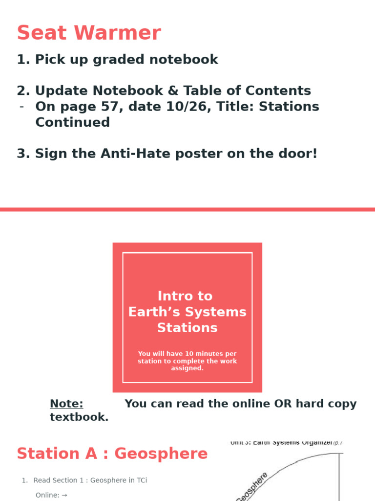 Earth's Systems Stations | PDF | Earth Sciences | Nature