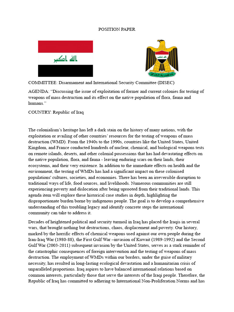 WMD Testing Impact on Colonized Nations | PDF | Weapons Of Mass ...
