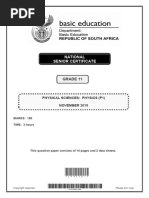 Grade 11 Physical Science Exam Paper 2025 | PDF | Force ...