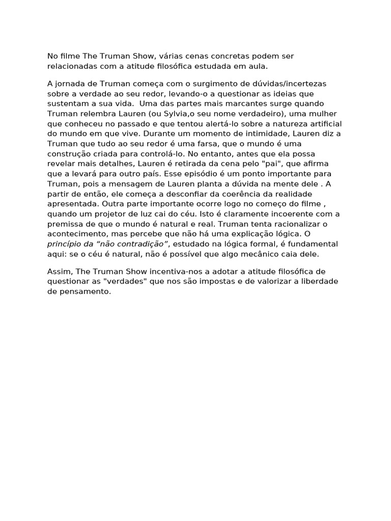 The Truman Show | PDF