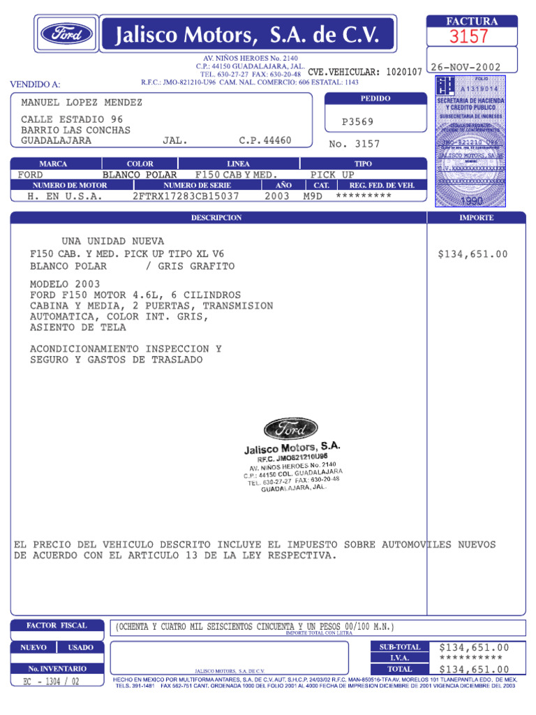 Ford Jalisco Motors | PDF