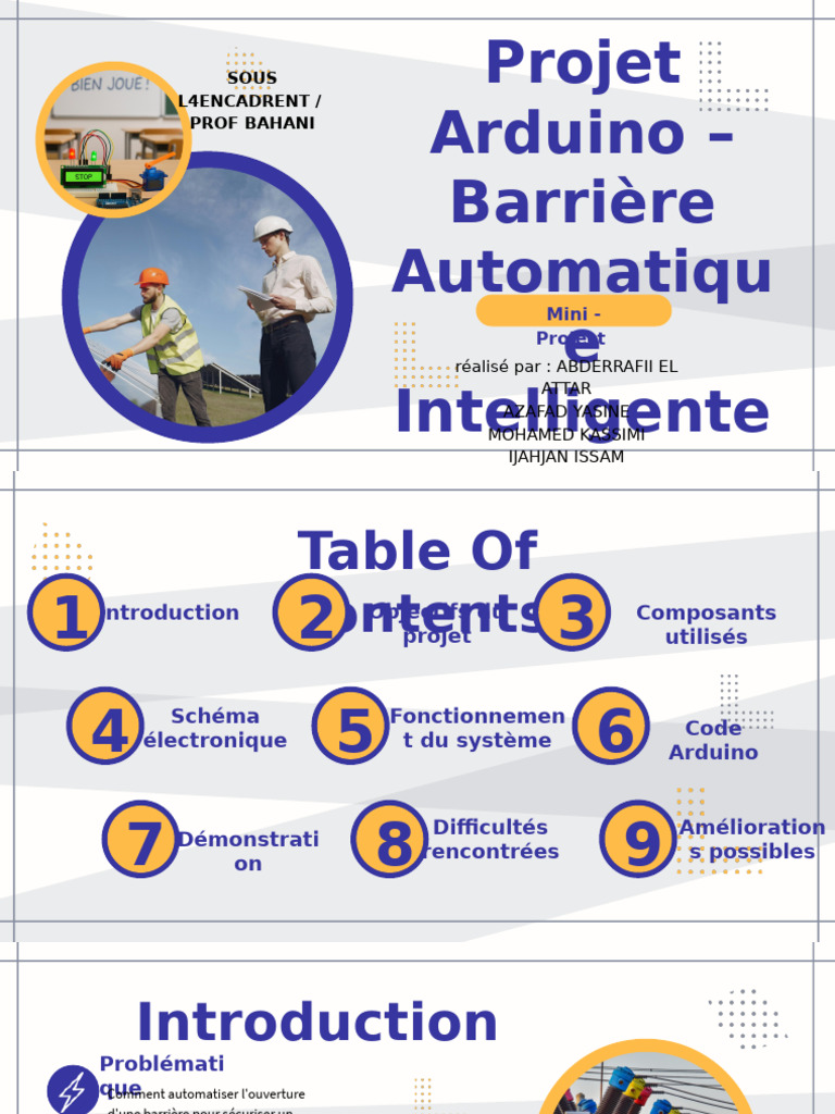 Copie de Electrical Infrastructure Project Proposal (1) | PDF | Arduino