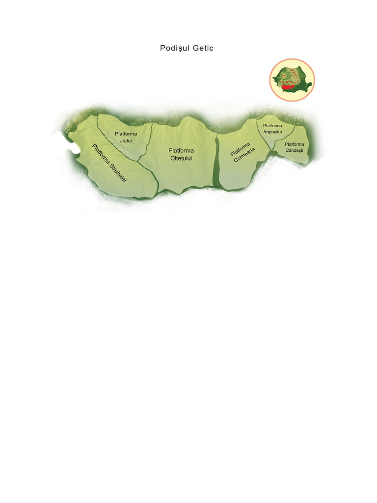 Hartă Podișul Getic | PDF