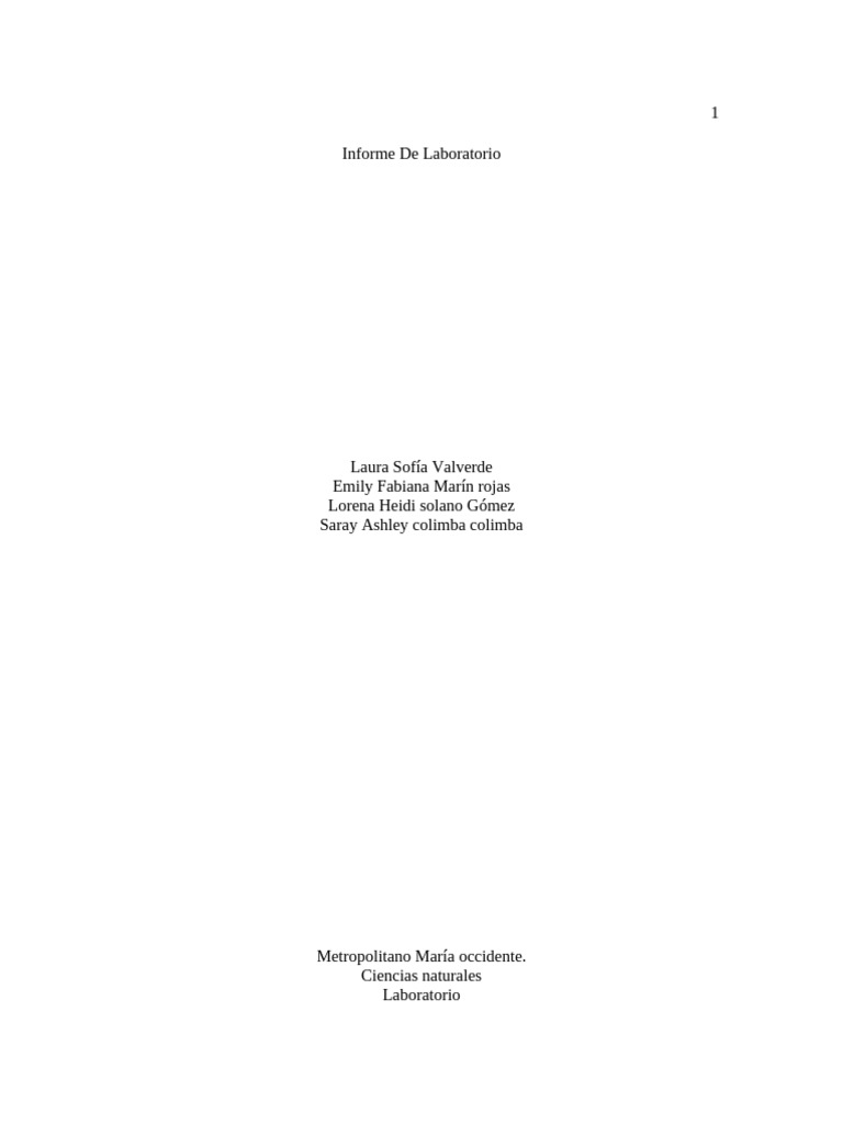 Lab Oratorio | PDF | Valoración | Química