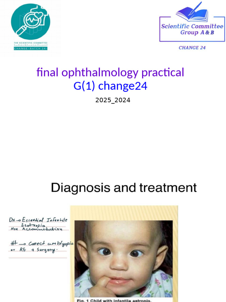 Final Ophthalmology Practical G (1) Change | PDF