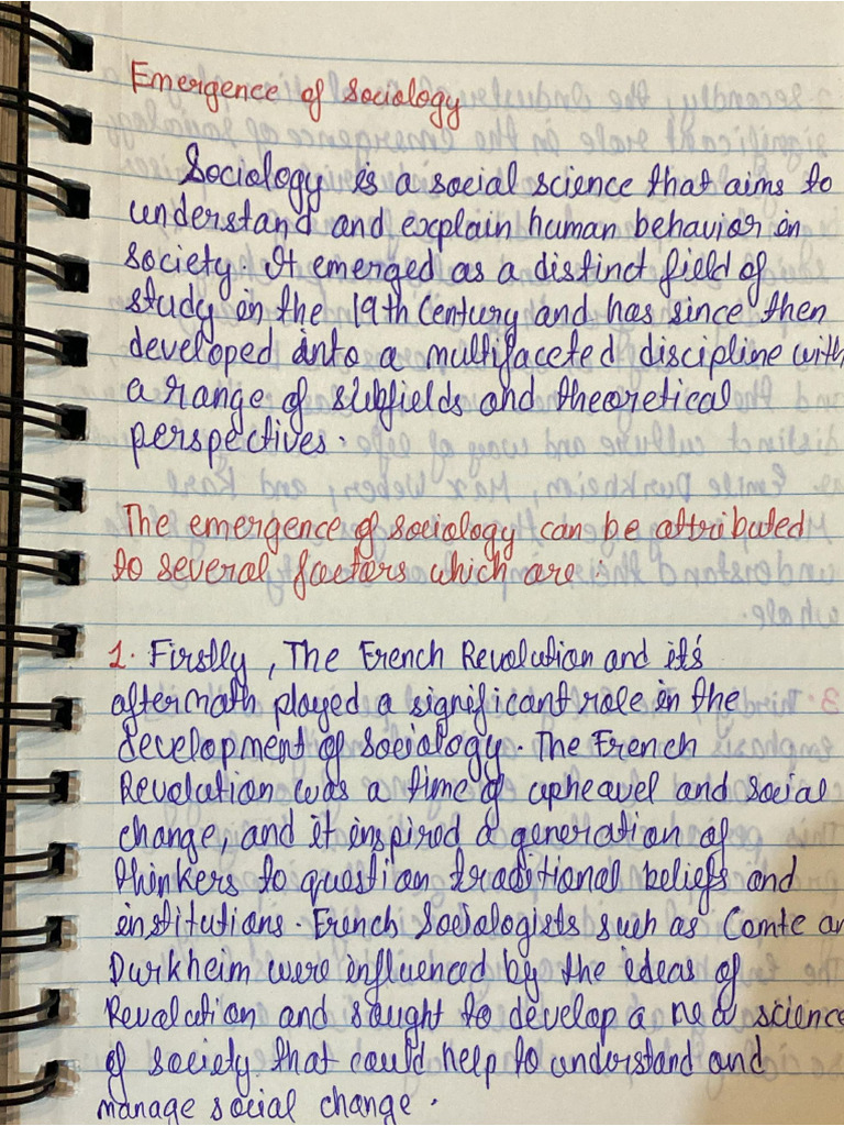 Sociology Notes Elective | PDF