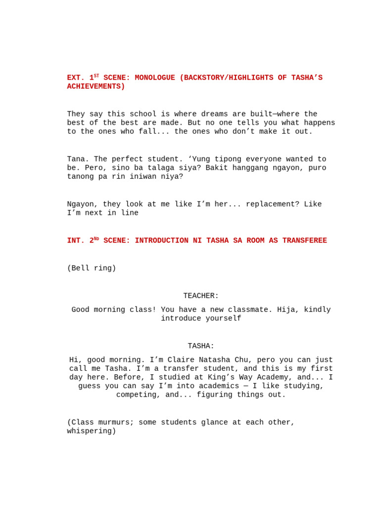 Film Script | PDF