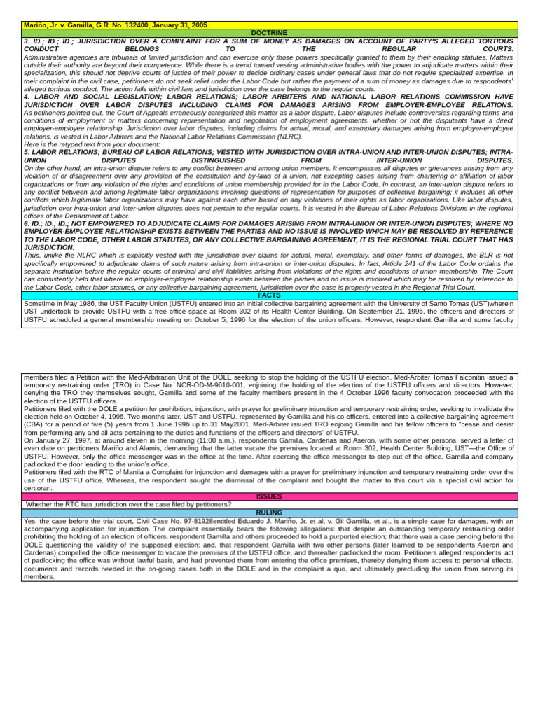DIGEST Administrative Proceedings | PDF | Injunction | Jurisdiction