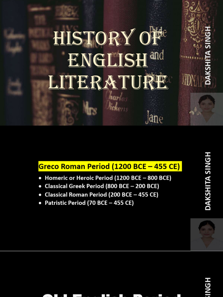History of English Literature Overview | PDF | English Literature ...