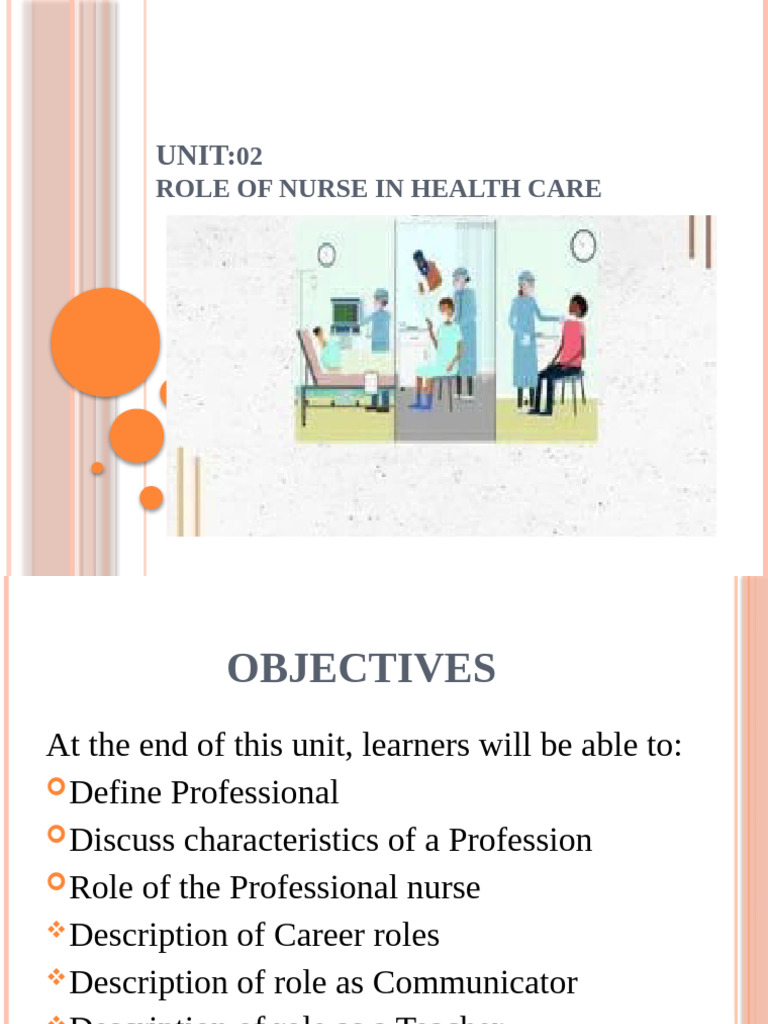 Roles of Nurse (New) | PDF | Nursing | Psychotherapy