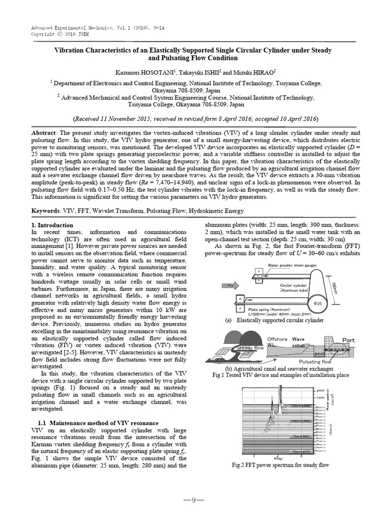 Vibration Characteristics of An Elastically | PDF | Oscillation | Resonance