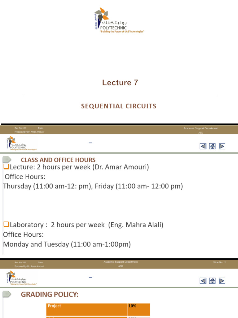ENG 1011 Lecture 7 Sequential Circuits | PDF | Electronic Design | Digital Electronics