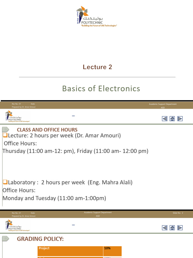 ENG 1011 Lecture 2 Basics of Electronics | PDF | P–N Junction | Bipolar Junction Transistor
