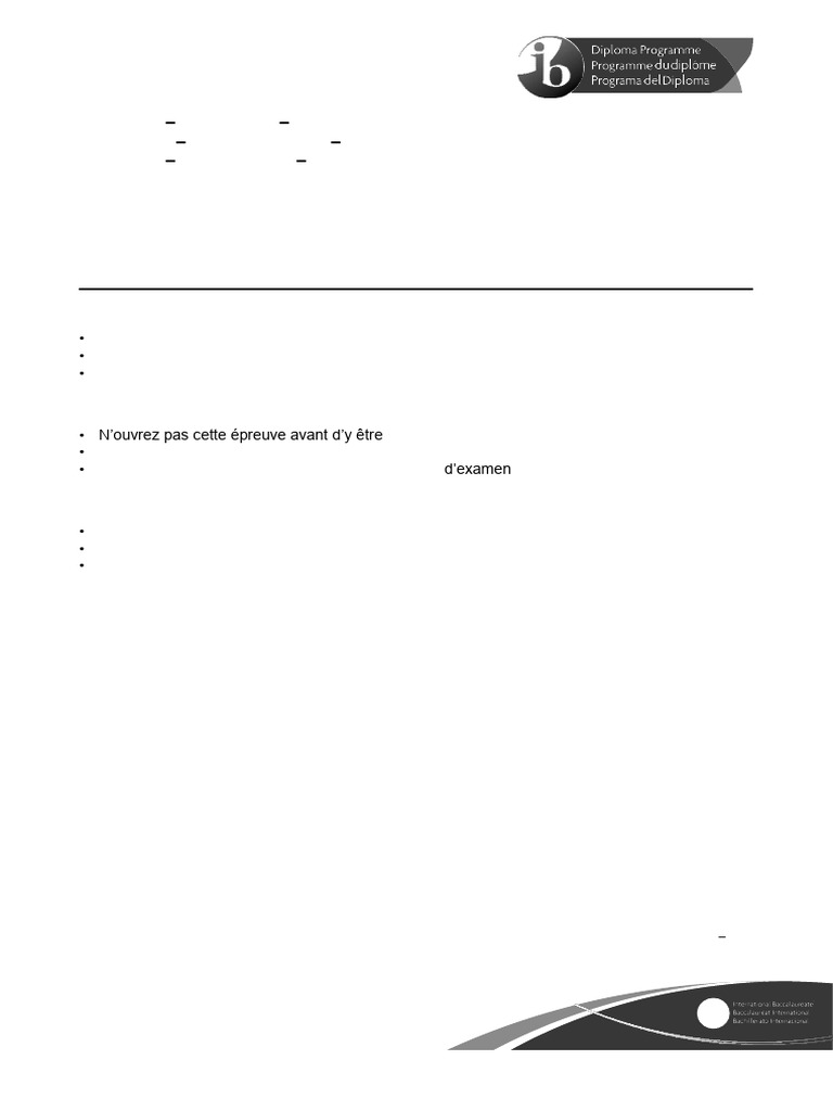 BHL P1 Sample SP | PDF