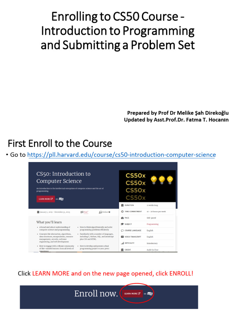 CS50 Slides - For - CMPE111 | PDF