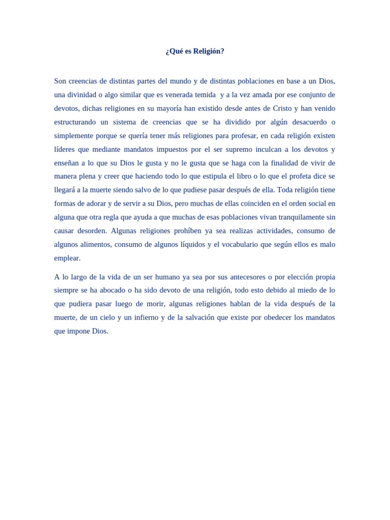 Que Es Religión | PDF
