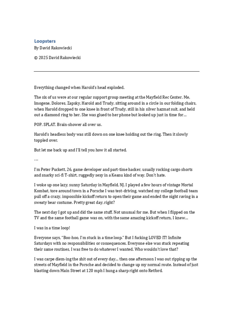 Loopsters Short Story 5.14.25 | PDF