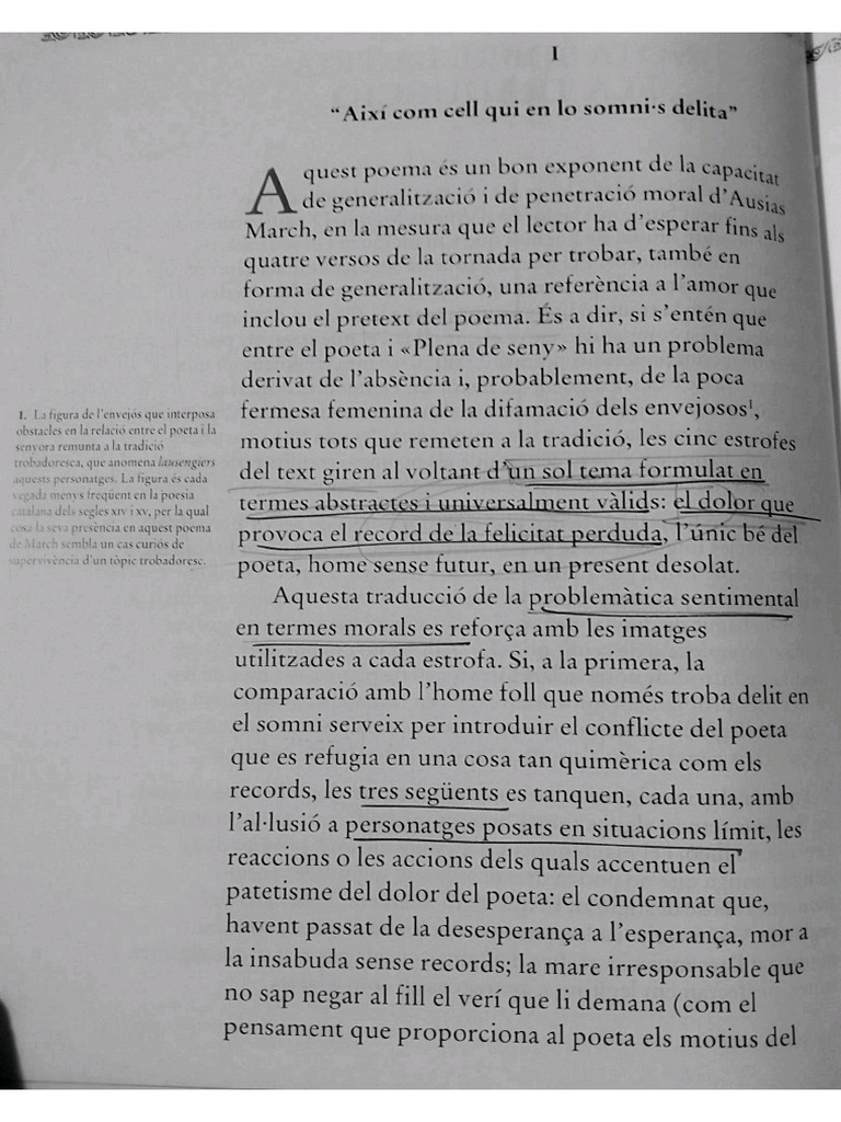 Ausiàs March - 3 Comentaris | PDF