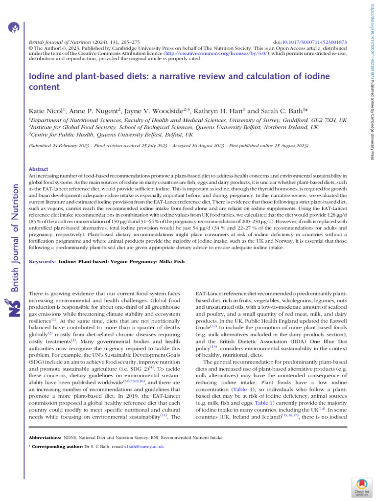 iodine-and-plant-based-diets-a-narrative-review-and-calculation-of ...