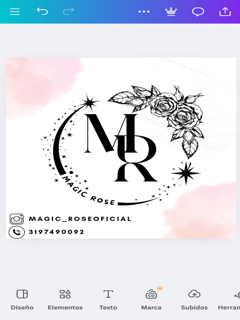 Diseño y Elementos de Marca Magic Rose | PDF