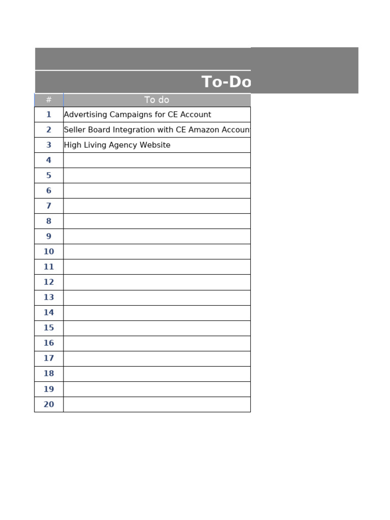 Task List | PDF