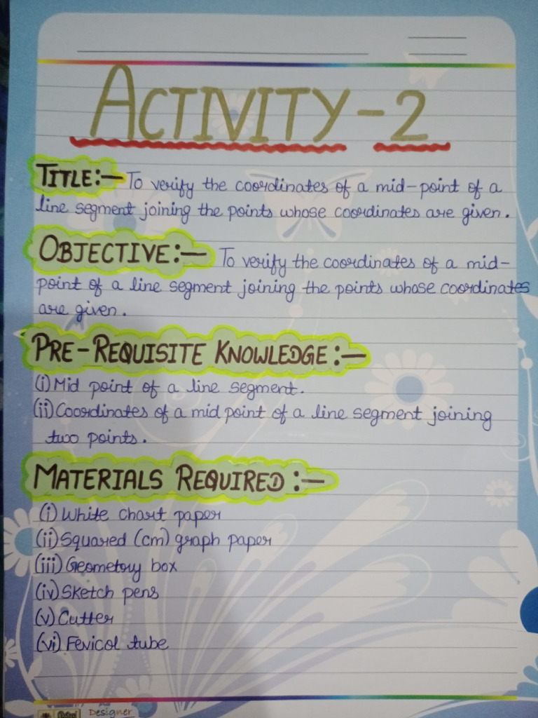 Tanmayee Maths Activity-2 | PDF