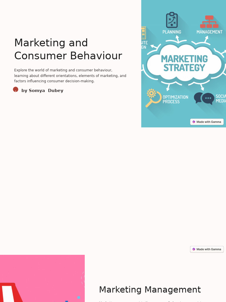 Marketing and Consumer Behaviour | PDF | Marketing | Pricing