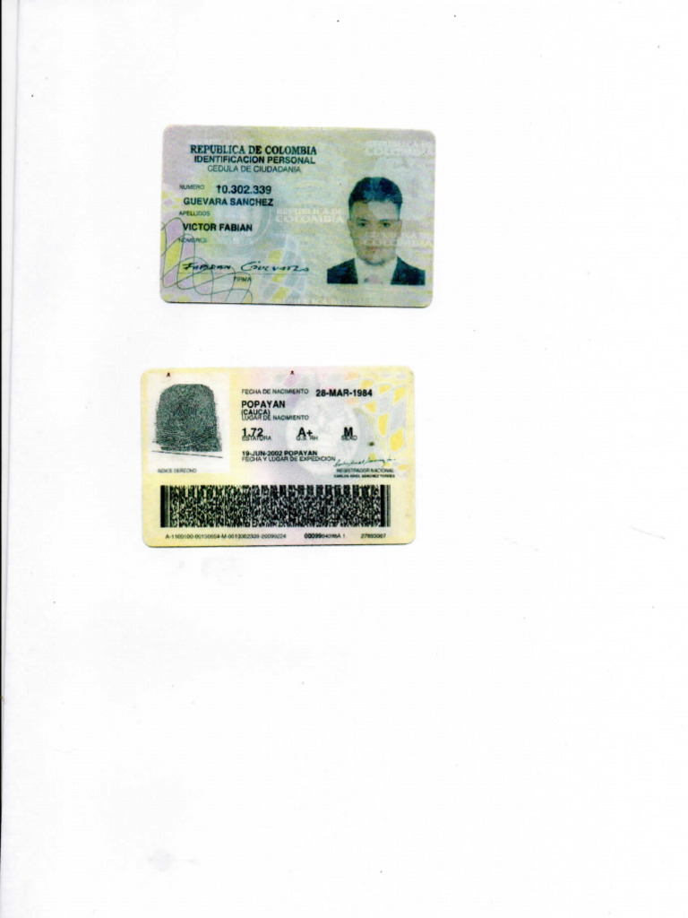 Cedula Fabian Color | PDF