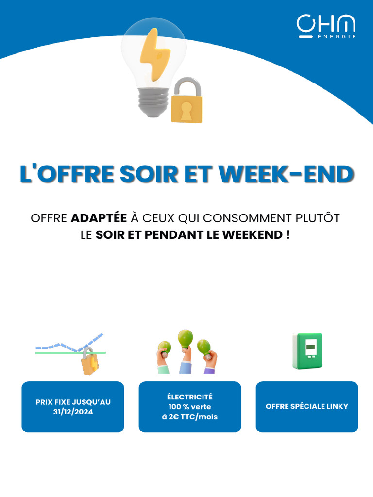 Offre Électricité Verte Soir & Week-end | PDF | Facture | Taxe sur la ...