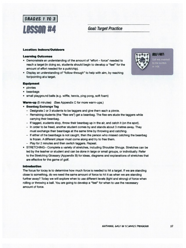 Grades 1 To 3 - Lesson4 | PDF