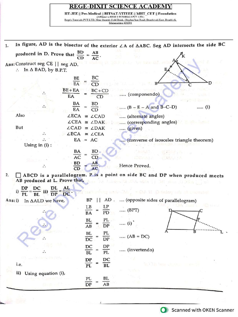 10th Maths 2 Challenging Questions HOTS With Solutions | PDF