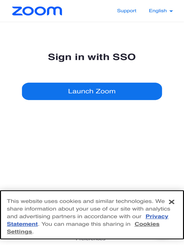 Sign in With SSO - Zoom | PDF