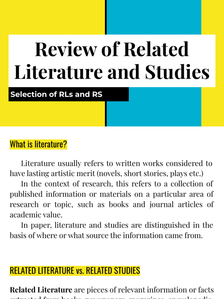 Selection-of-RLs-and-RS-III | PDF | Books | Literature Review