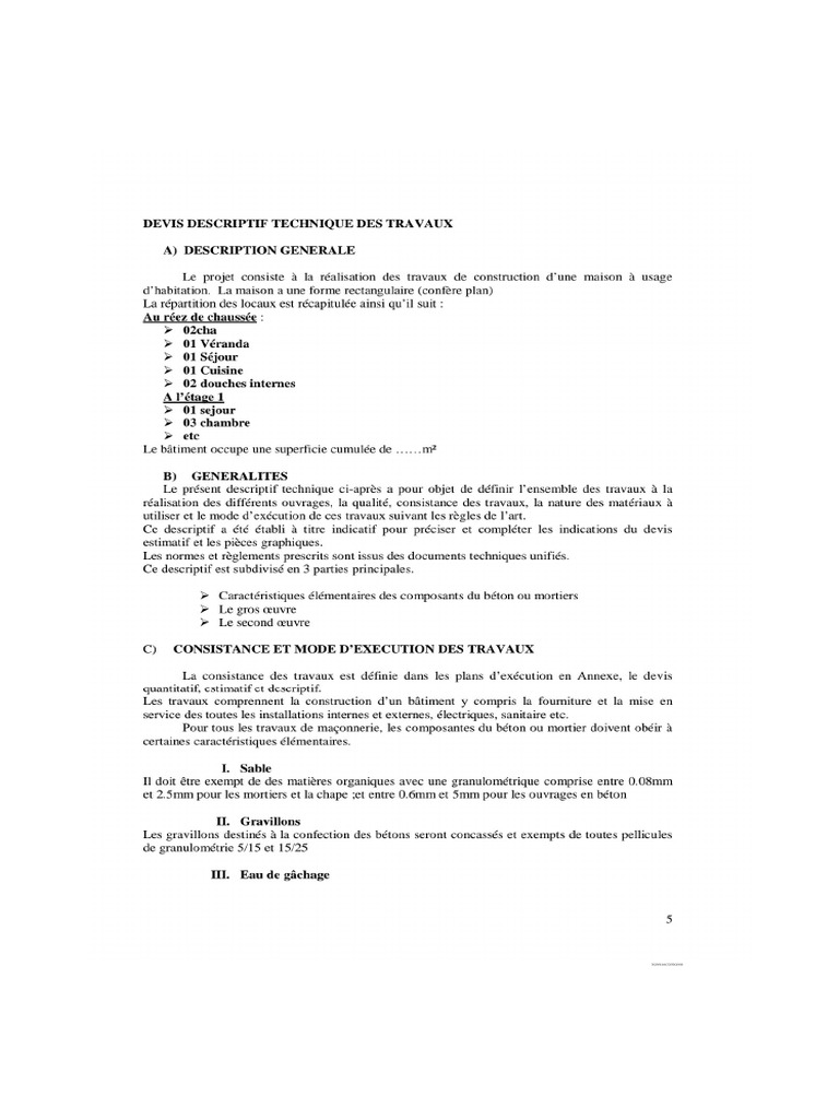 Dossier Technique GCD 1 | PDF