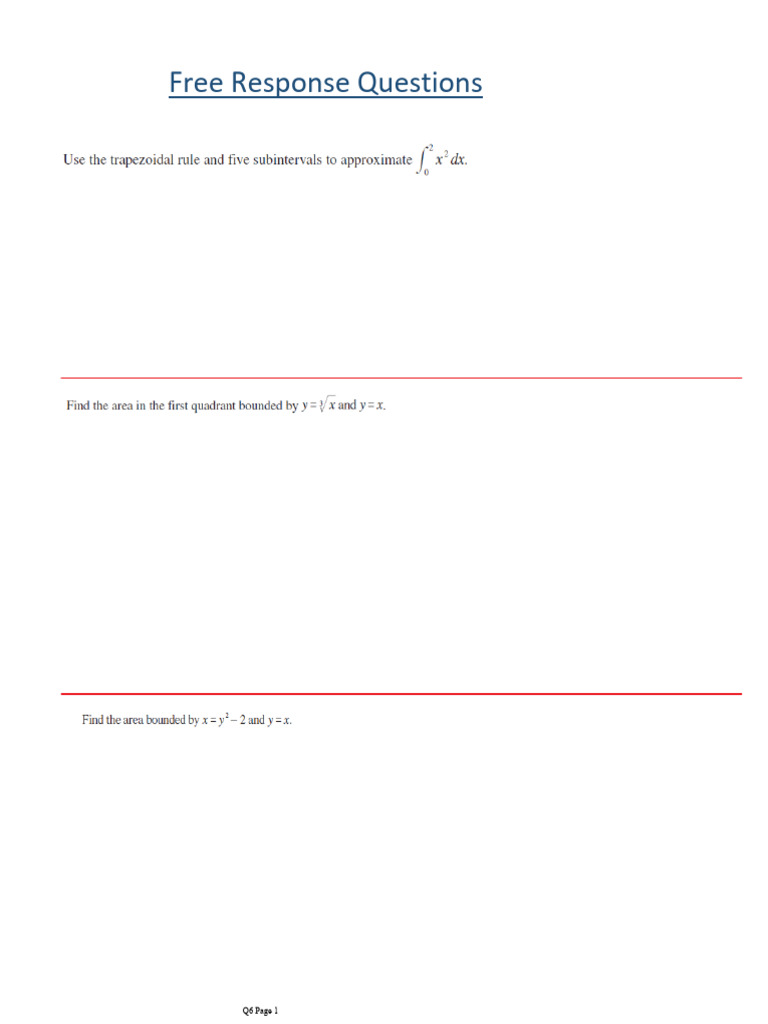 Q6 Integrals | PDF