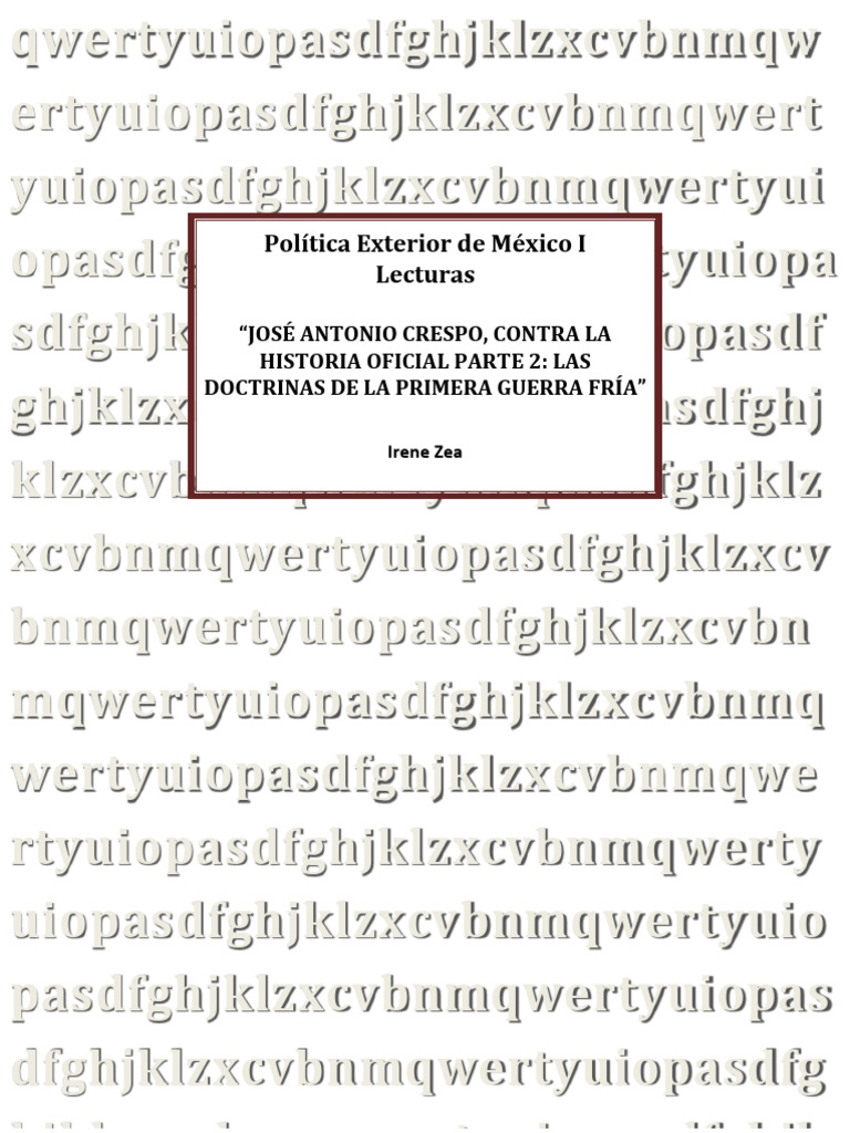 2024 Pol 1 Lect 11 - José Crespo | PDF