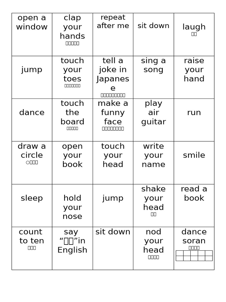 A English Board Game For Japanese Learners, JHS Level | PDF
