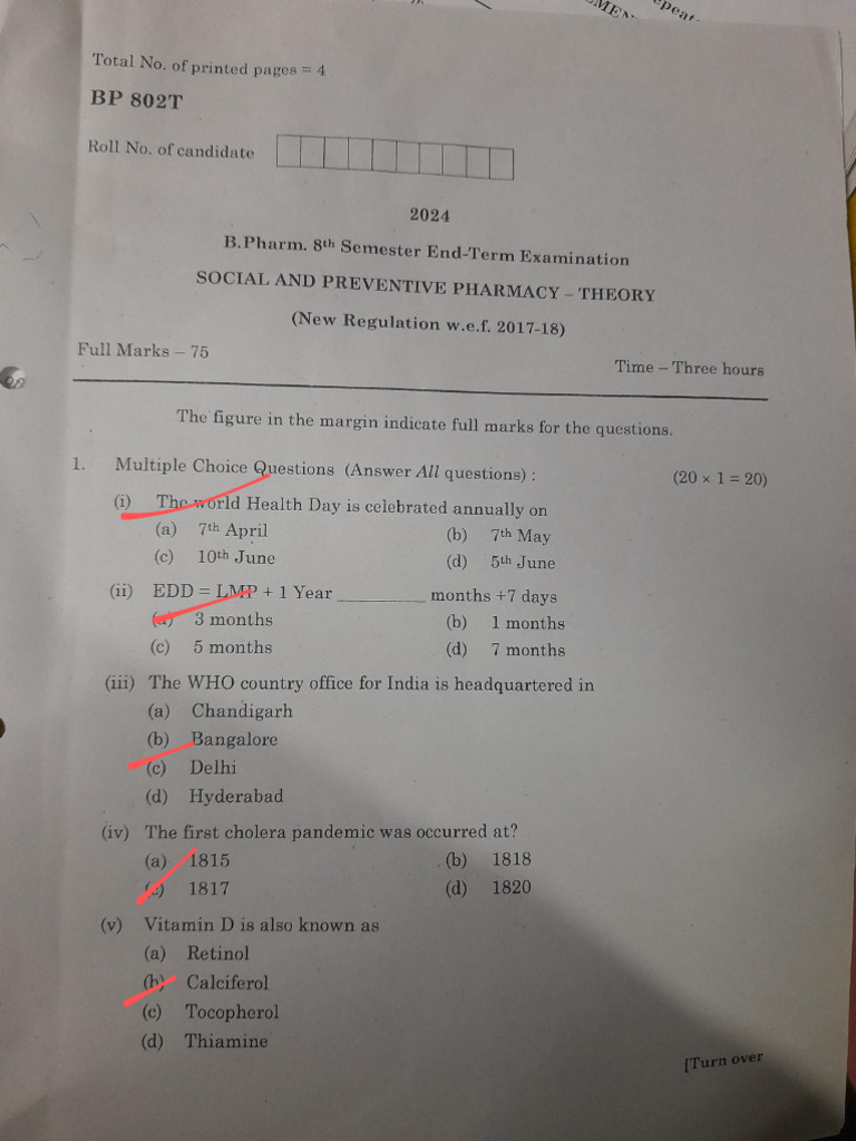 SPP Question Paper | PDF