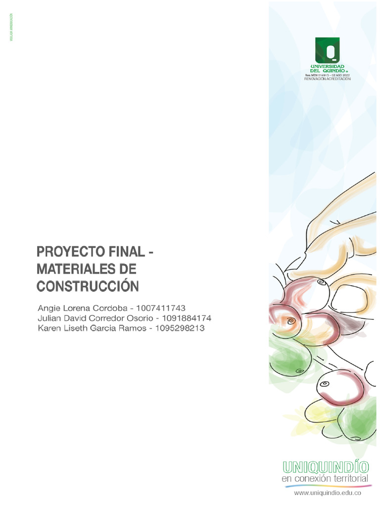 Proyecto Materiales de Construcción | PDF | Hormigón | Cemento