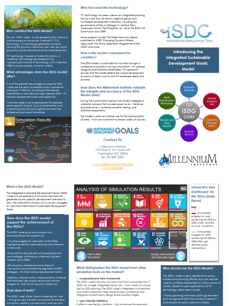 S1.Zuellich iSDG FAQ Brochure FINAL-EN | PDF | Policy | Simulation
